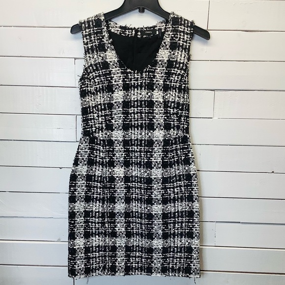 Theory | Dresses | Theory Sculpt U Tweed Dress | Poshmark